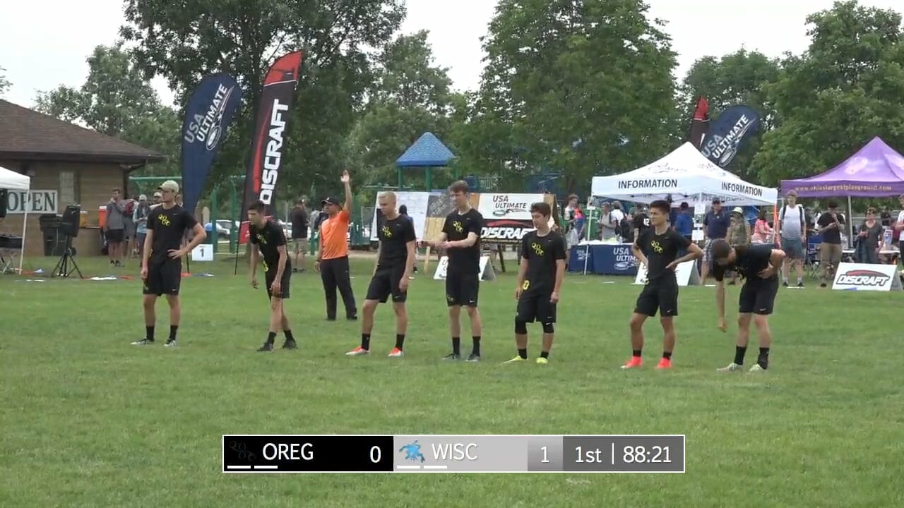 Oregon vs. Wisconsin (Men's Pool Play) - Ultiworld