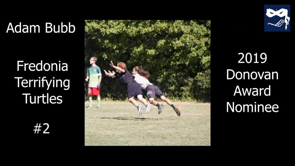 SUNY Fredonia's Adam Bubb for Donovan 2019 - Livewire - Ultiworld