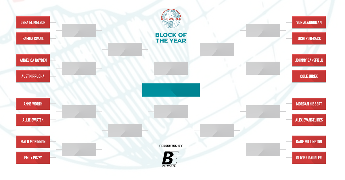 Ultiworld's 2019 Block Of The Year Bracket, Presented by BE Ultimate ...