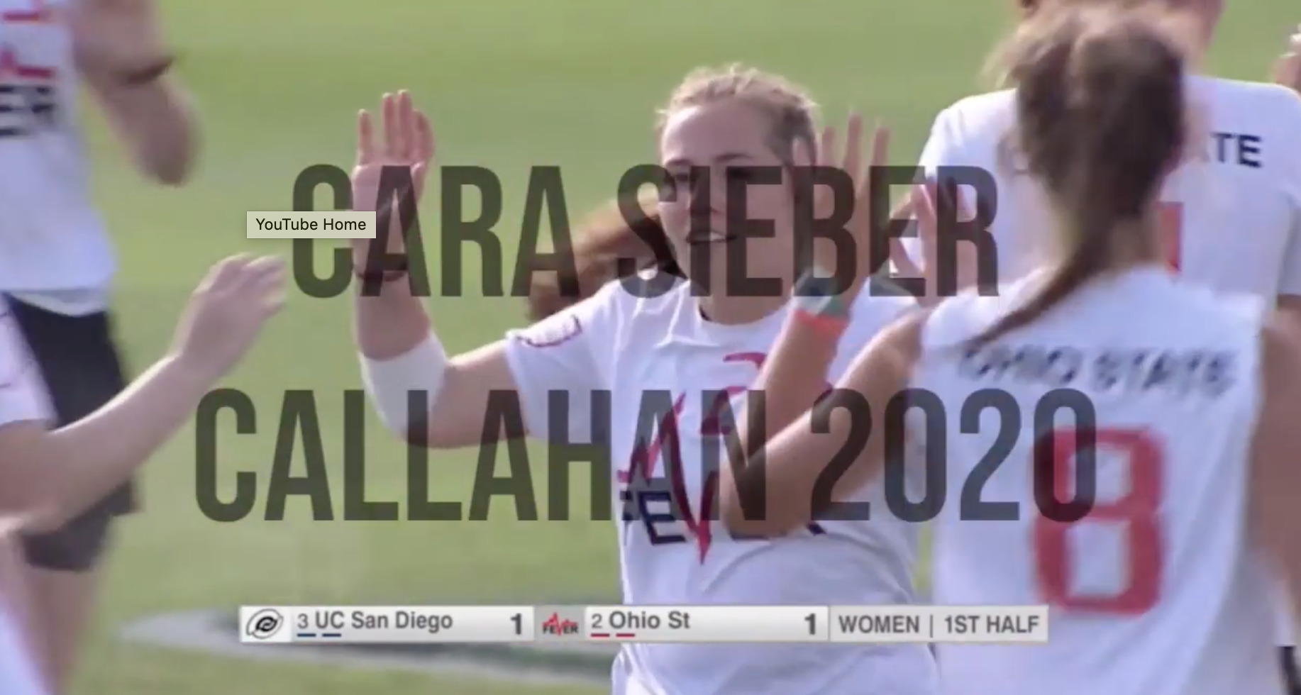 Ohio State's Cara Sieber for Callahan 2020 - Livewire - Ultiworld
