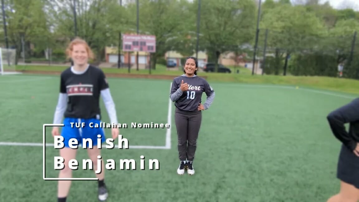 Temple's Benish Benjamin for Callahan 2022 - Livewire - Ultiworld