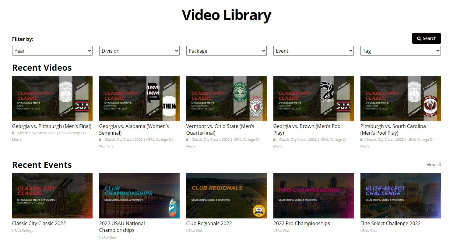 Check Out Our New Video Library - Livewire - Ultiworld