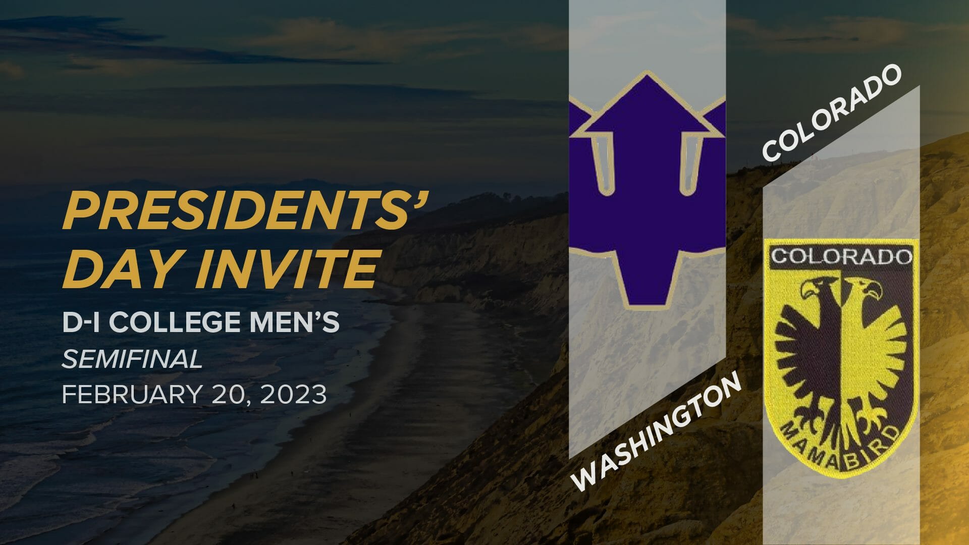 Washington vs. Colorado (Men's Semifinal) - 2023 Presidents’ Day Invite ...