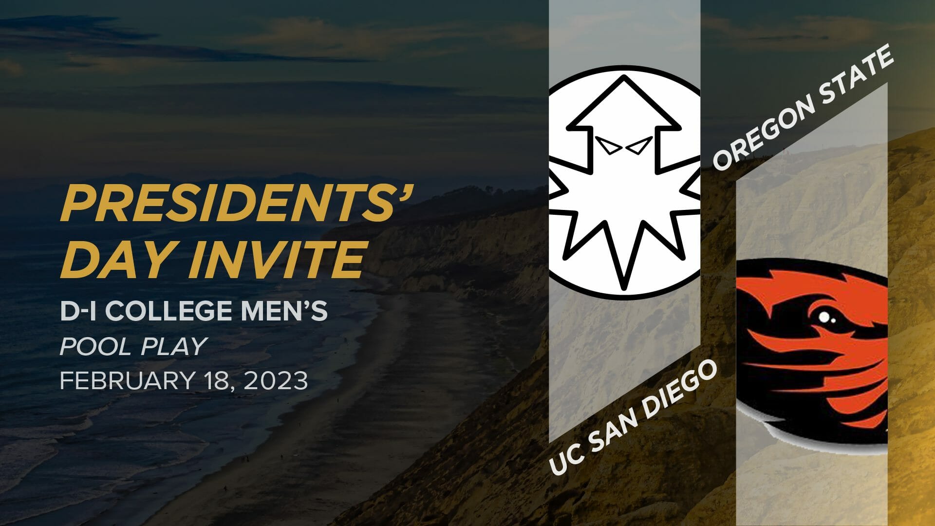 UC San Diego vs. Oregon State (Men's Pool Play) - 2023 Presidents’ Day ...
