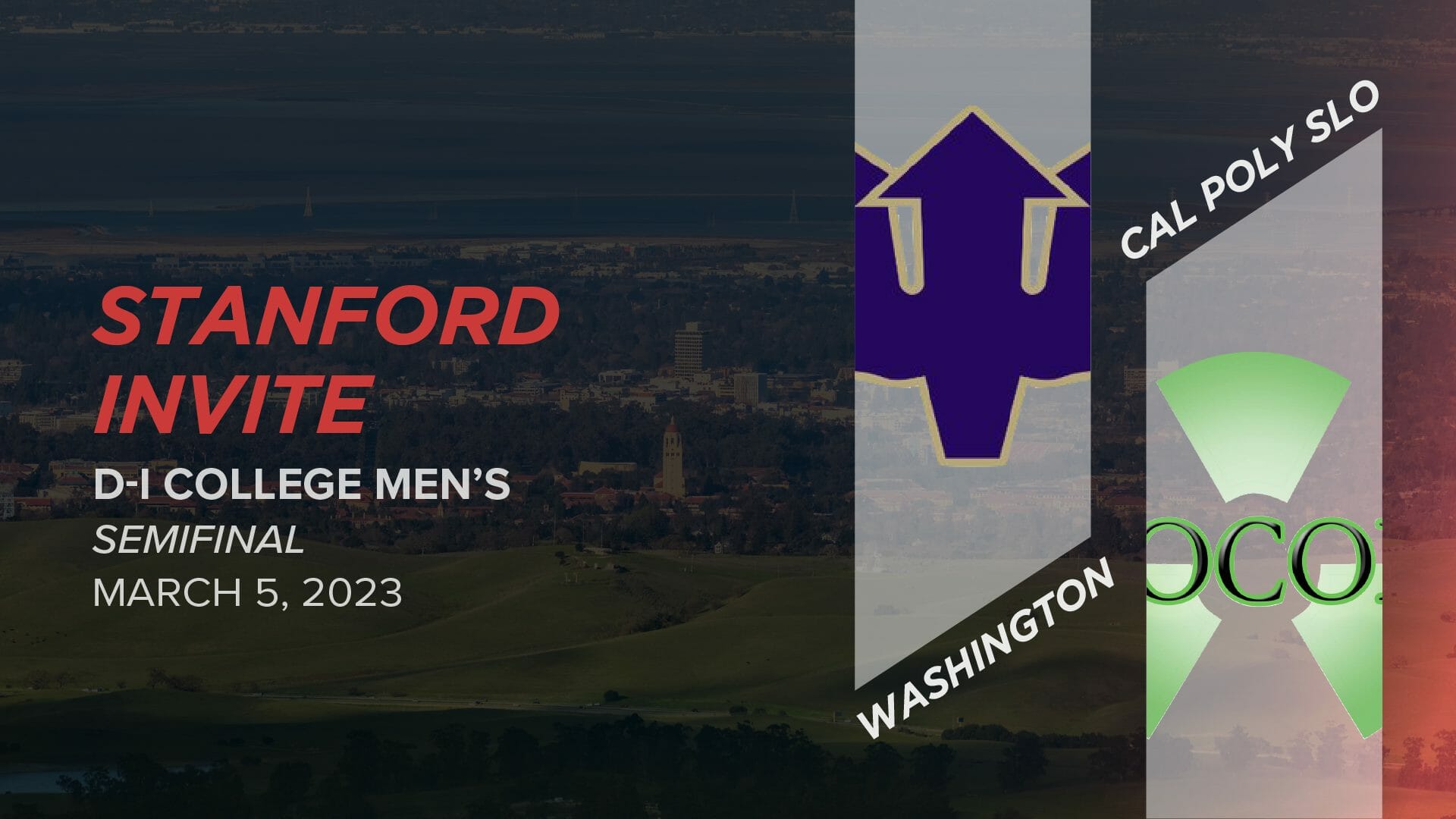 Washington vs. Cal Poly SLO (Men's Semifinal) - 2023 Stanford Invite (Men’s) (D-I Men's) - Ultiworld