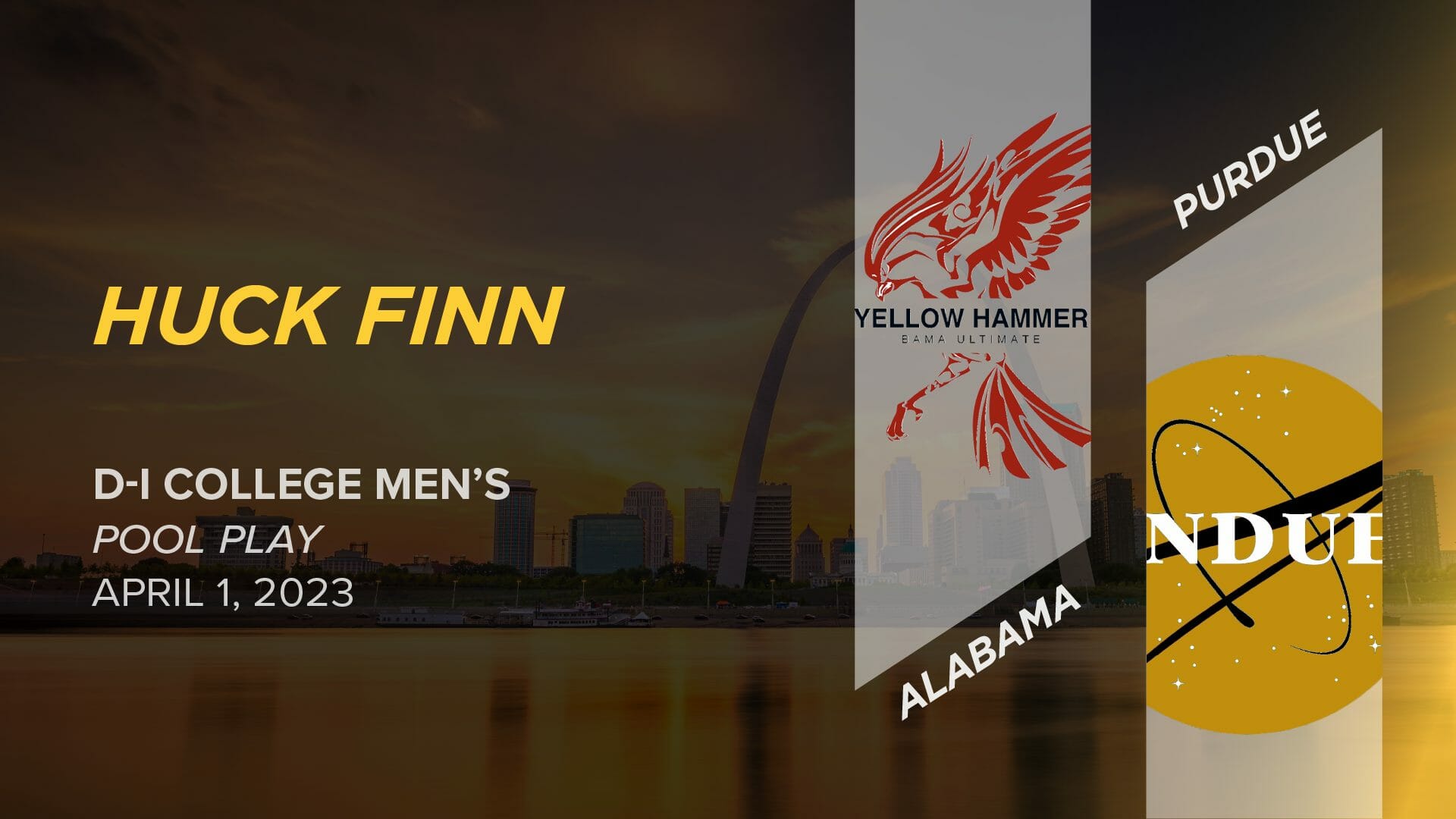 Alabama vs. Purdue (Men's Pool Play) - 2023 Huck Finn (D-I Men's ...