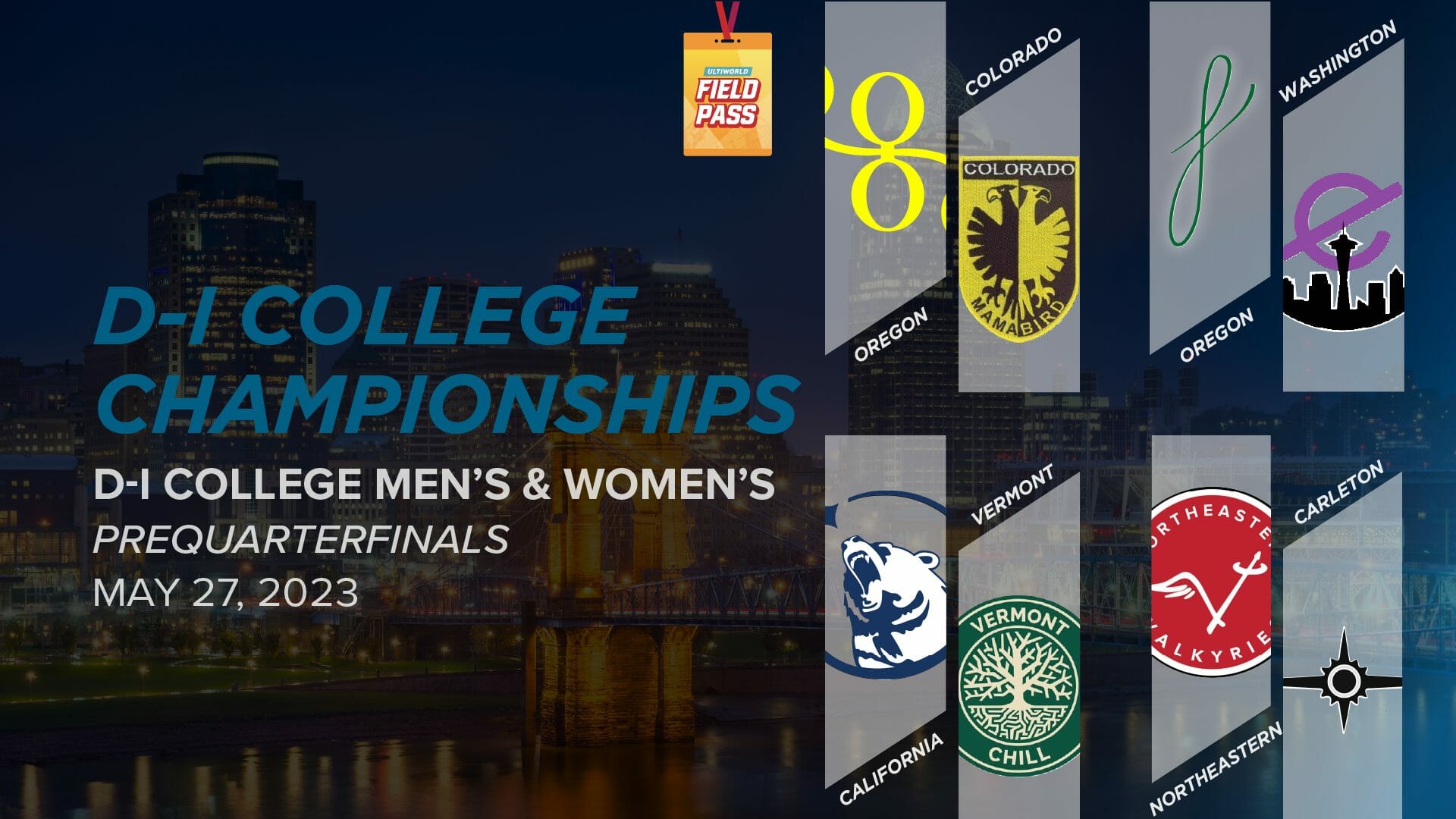 Field Pass: Prequarterfinals - 2023 D-I College Championships - Ultiworld