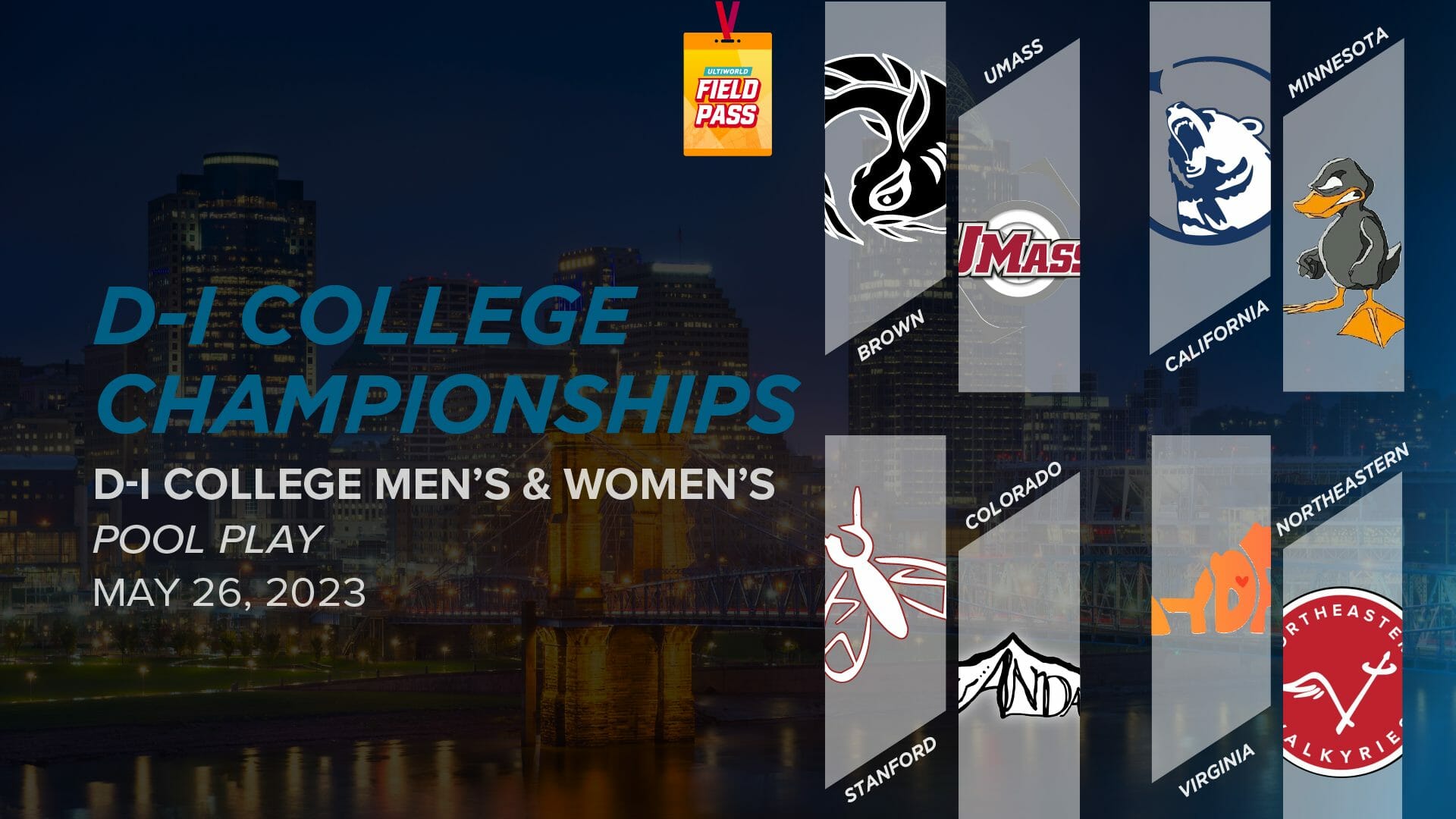 Field Pass: Pool Play Round 3 - 2023 D-I College Championships - Ultiworld