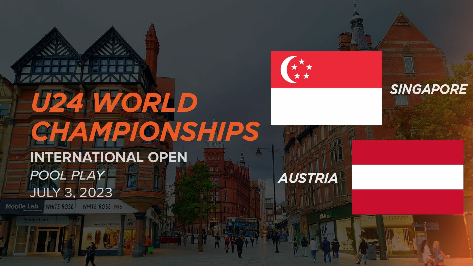 Singapore vs. Austria (Open Pool Play) - 2023 Under-24 World Championships (U24 Open) - Ultiworld