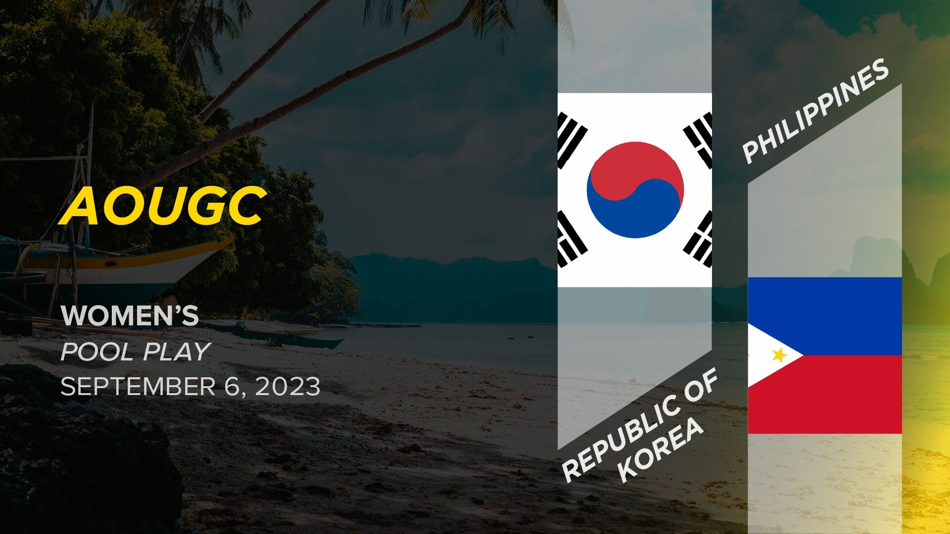 Republic of Korea vs. Philippines (Women's Pool Play) - 2023 Asia ...