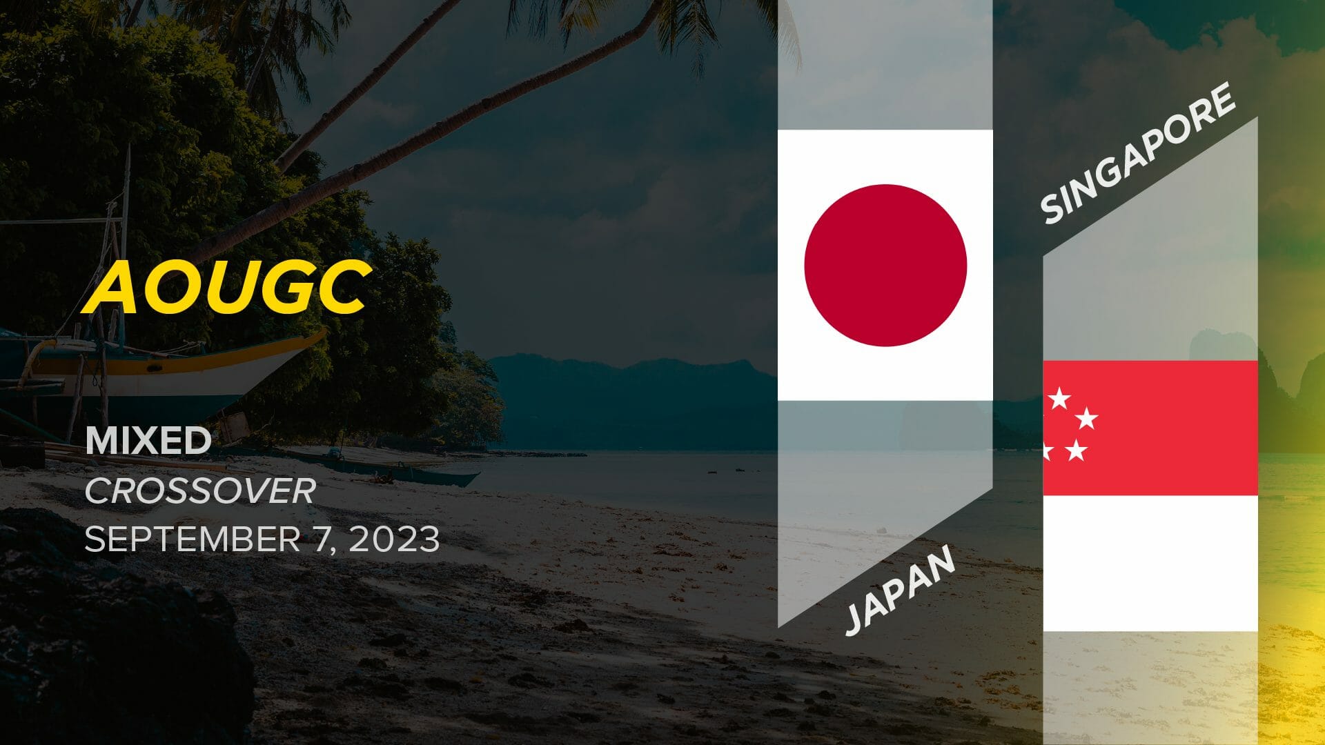 Japan vs. Singapore (Mixed Crossover) - 2023 Asia Oceanic Ultimate & Guts Championships (Mixed ...