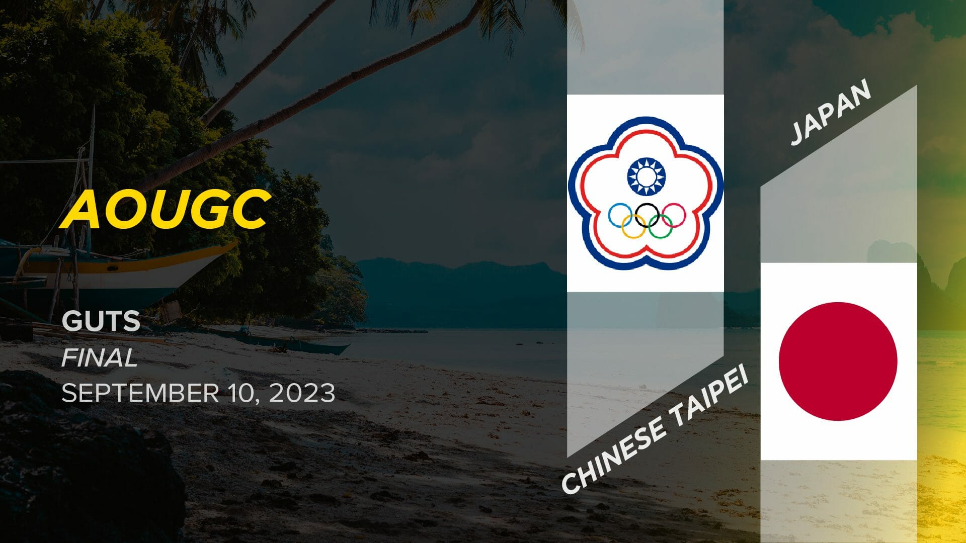 Chinese Taipei vs. Japan (Guts Final) - 2023 Asia Oceanic Ultimate ...