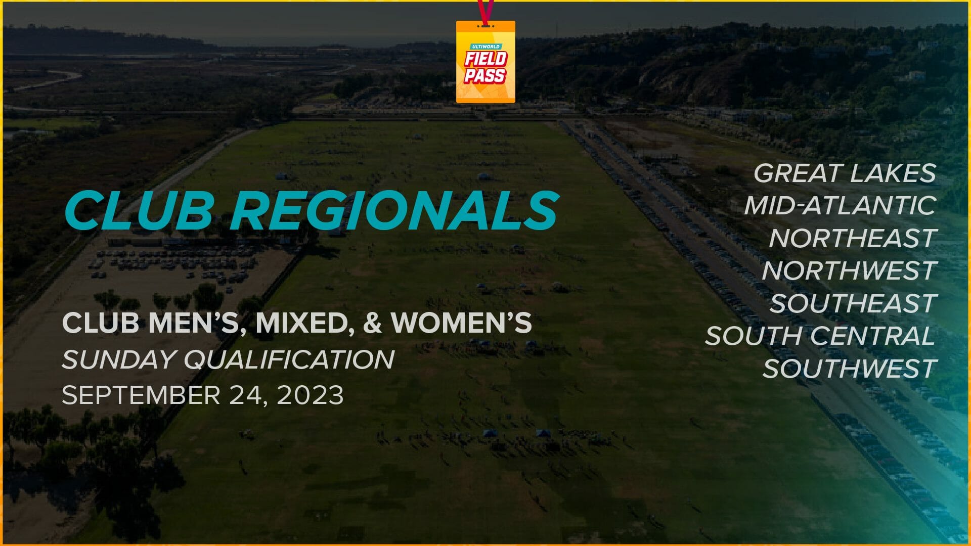 Field Pass: Sunday Qualification - 2023 Club Regionals - Ultiworld