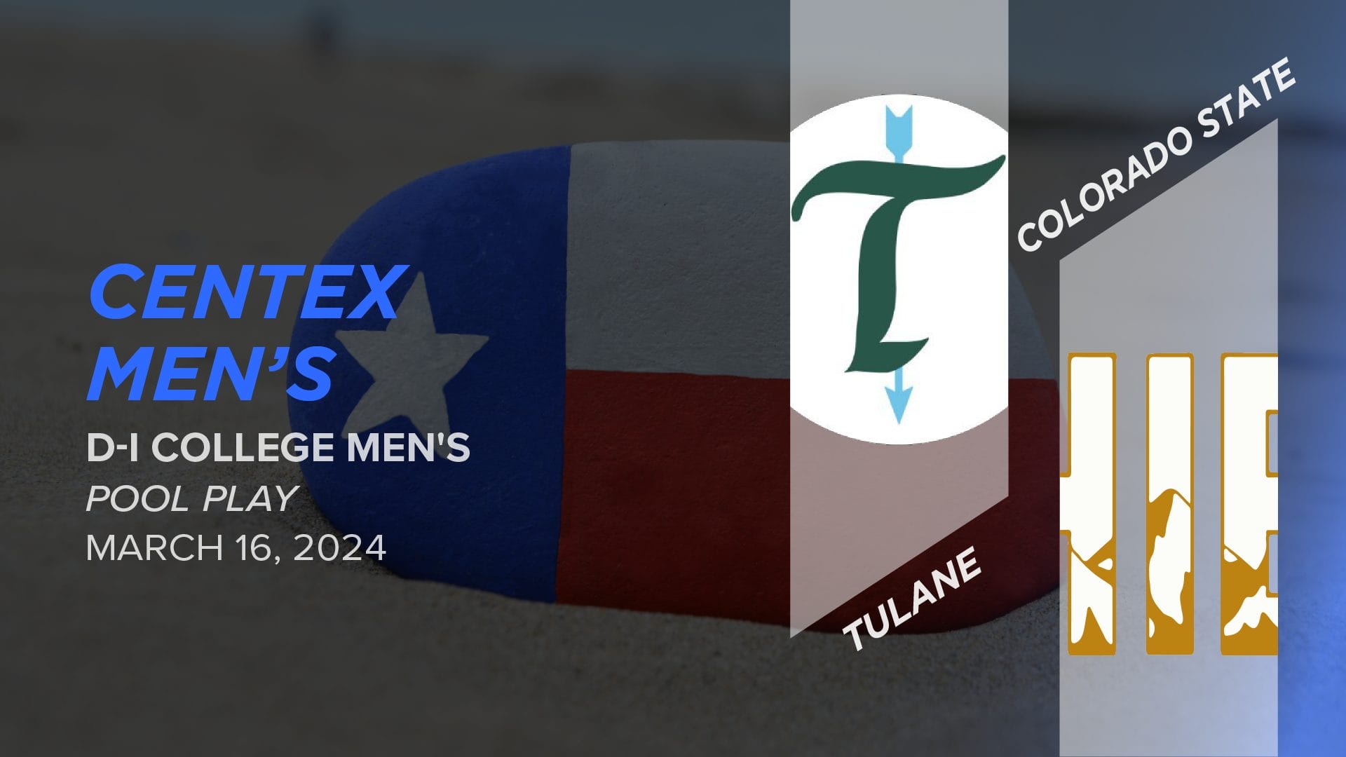 Tulane vs. Colorado State (Men's Pool Play) - 2024 Men’s Centex (D-I ...