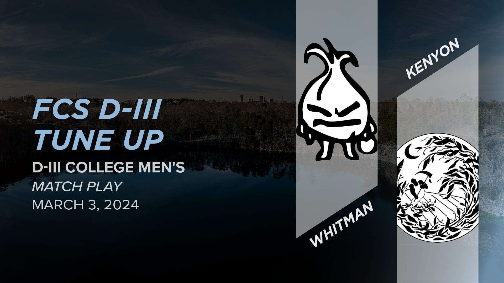 Whitman vs. Kenyon (Men's Match Play) - 2024 FCS D-III Tune Up (D-III ...