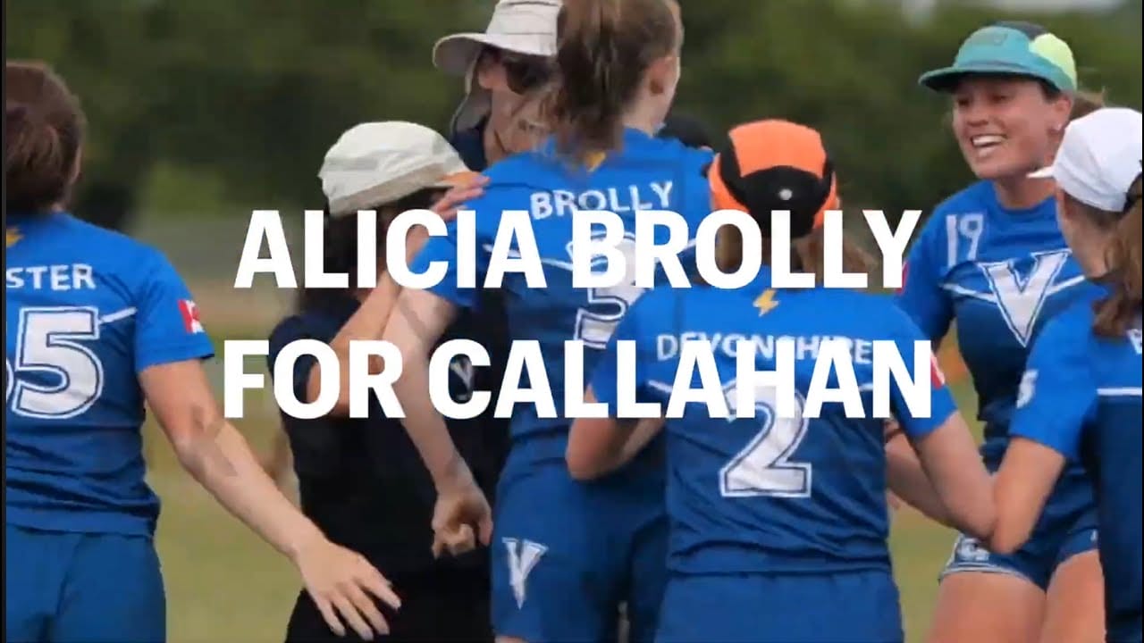 Victoria's Alicia Brolly for Callahan 2024 - Livewire - Ultiworld