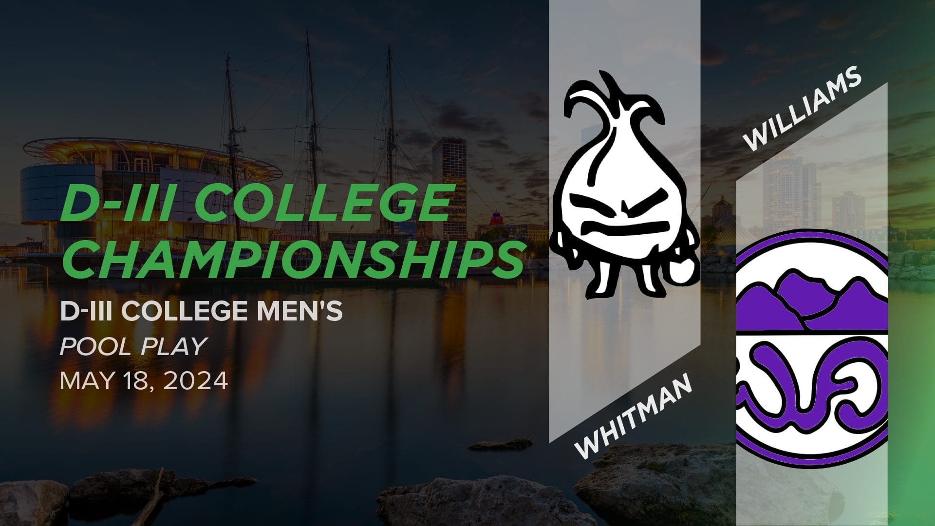 Showcase: Whitman vs. Williams (Men's Pool Play) - 2024 D-III College ...