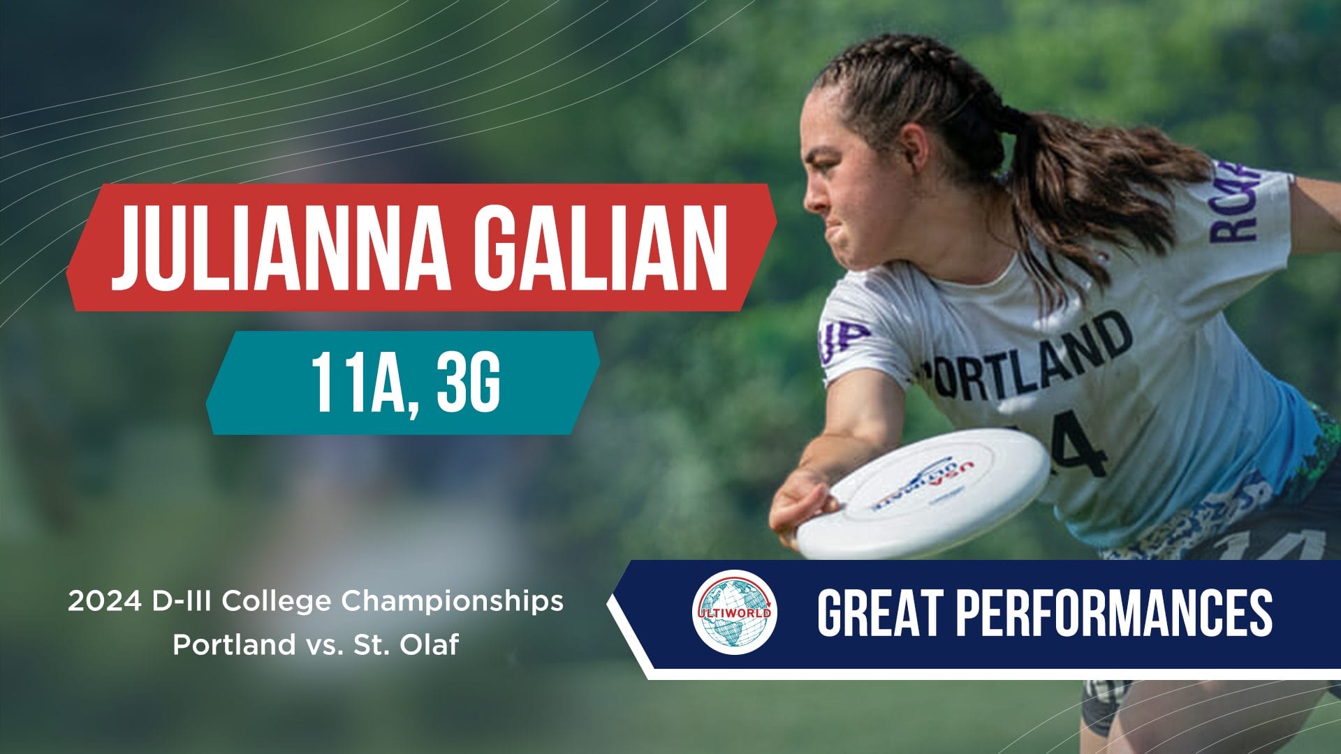 Great Performances: Julianna Galian - Ultiworld