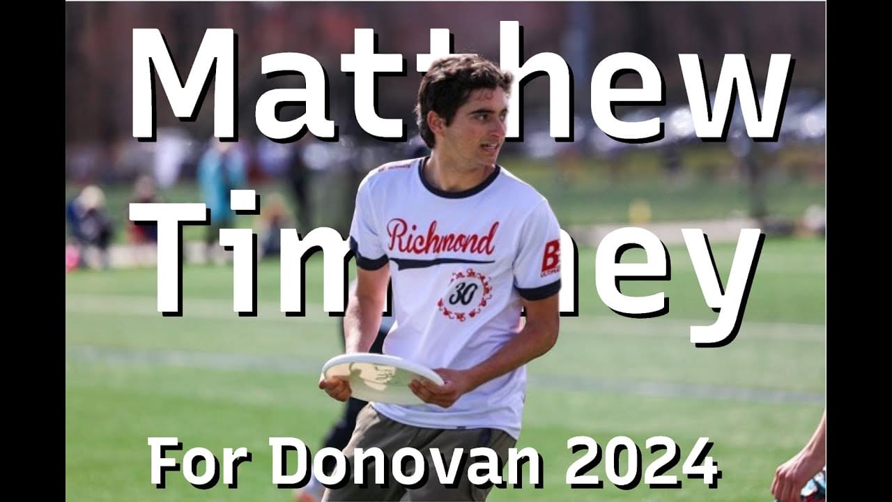 Richmond's Matthew Timoney for Donovan 2024 - Livewire - Ultiworld
