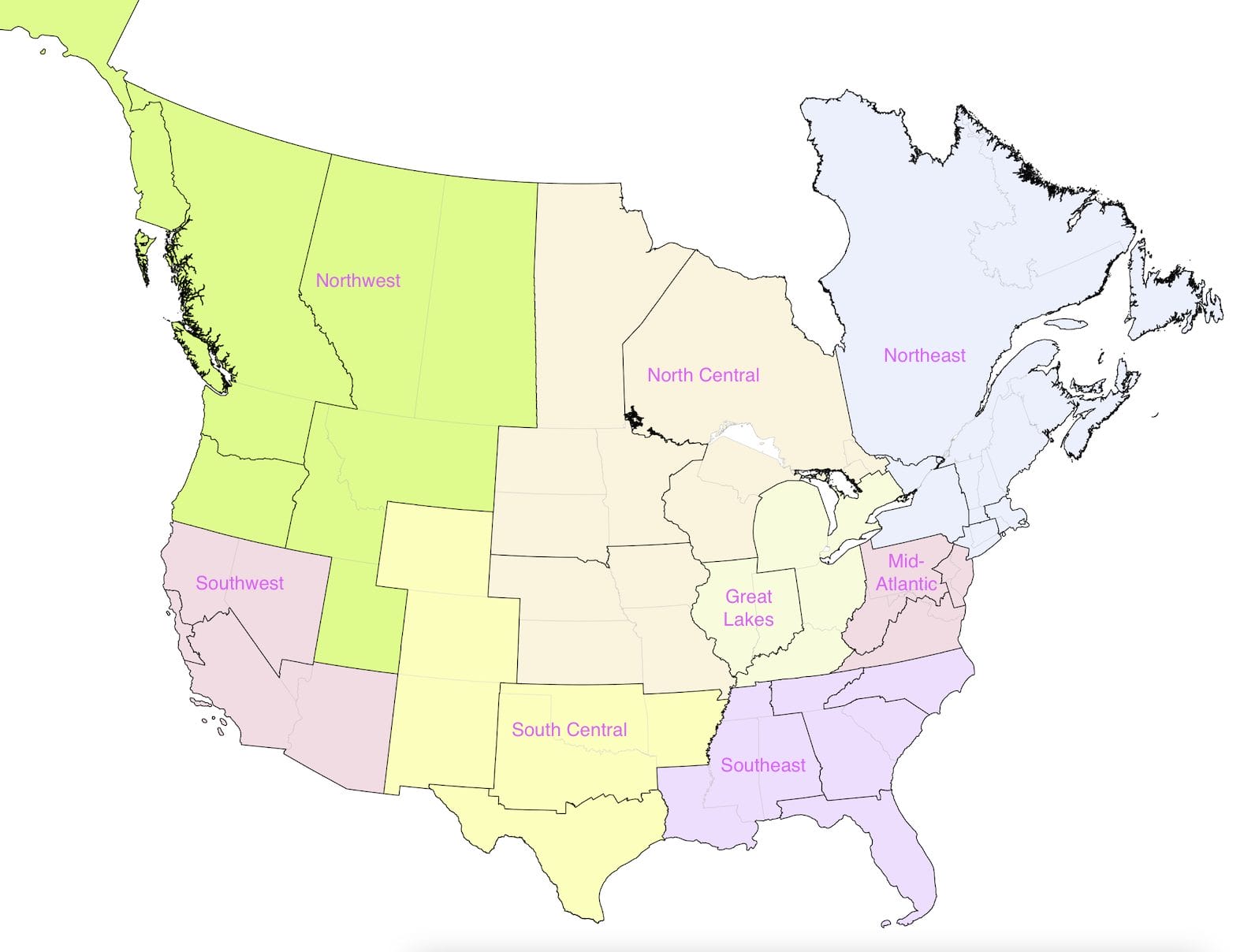 MAP: The New USAU Club Sections and Regions - Ultiworld