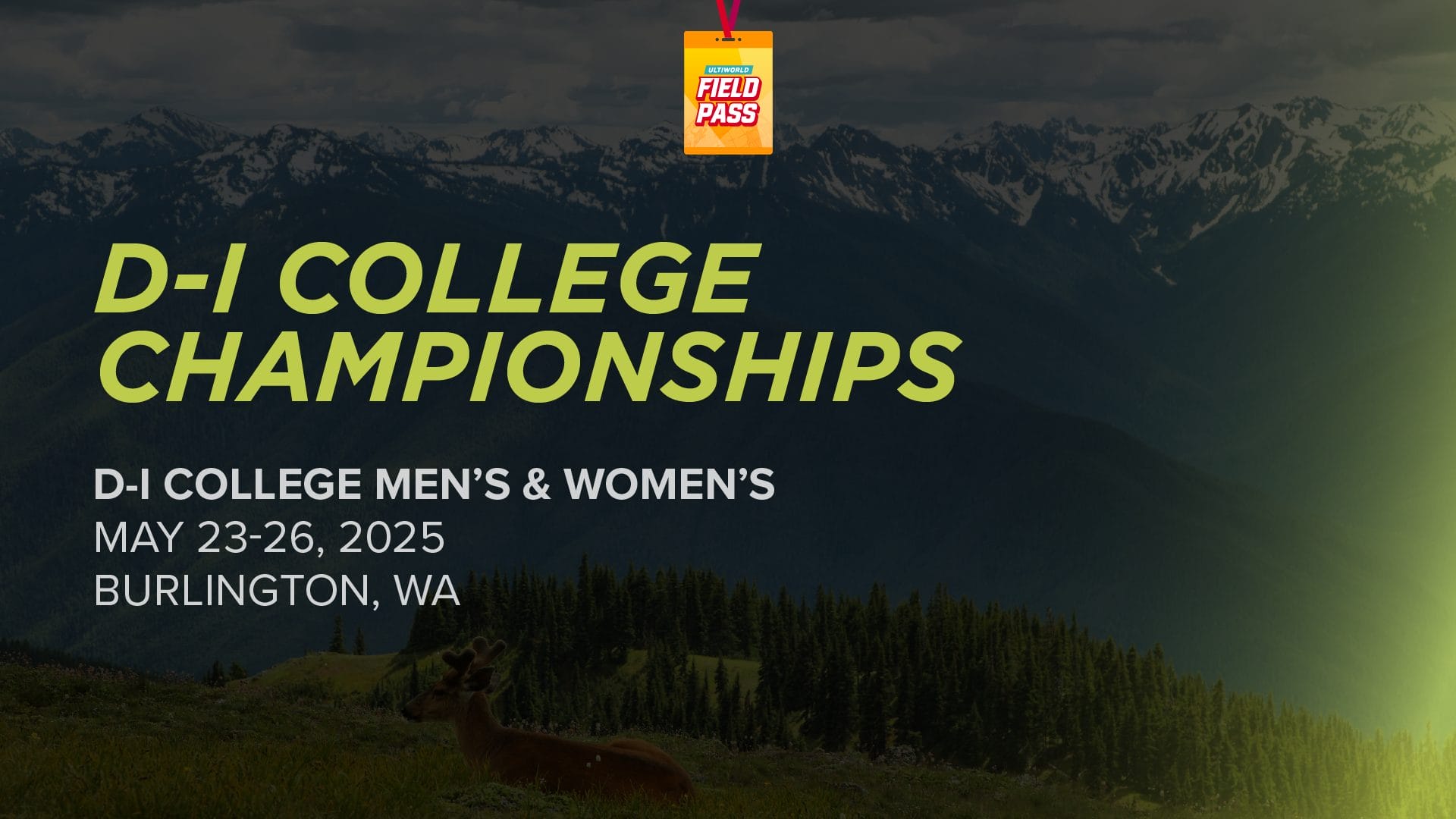 Field Pass Day 1 - 2025 D-I College Championships - Ultiworld