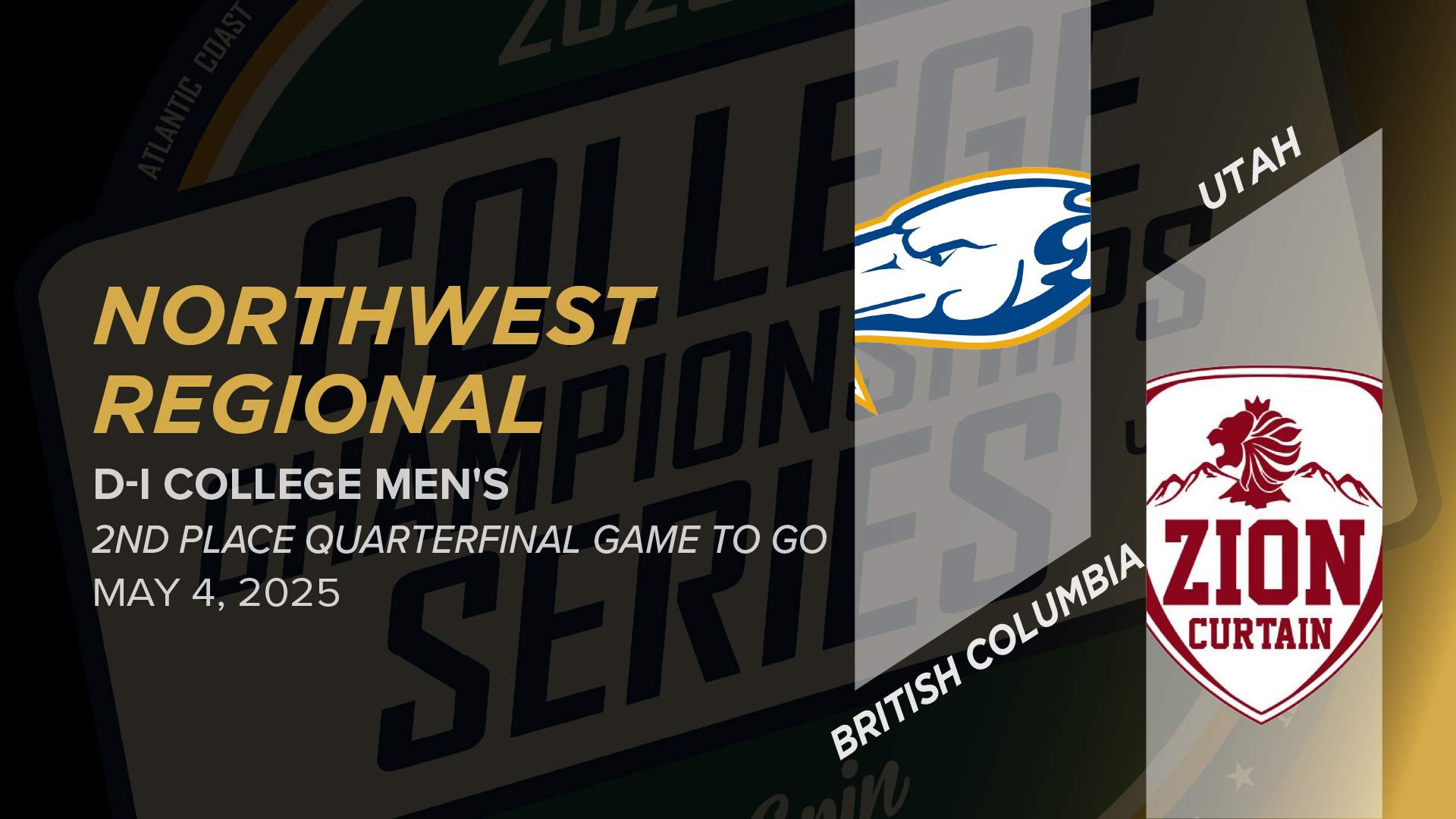 Northwest Men's Round 1: British Columbia vs. Utah (Men's 2nd Place ...