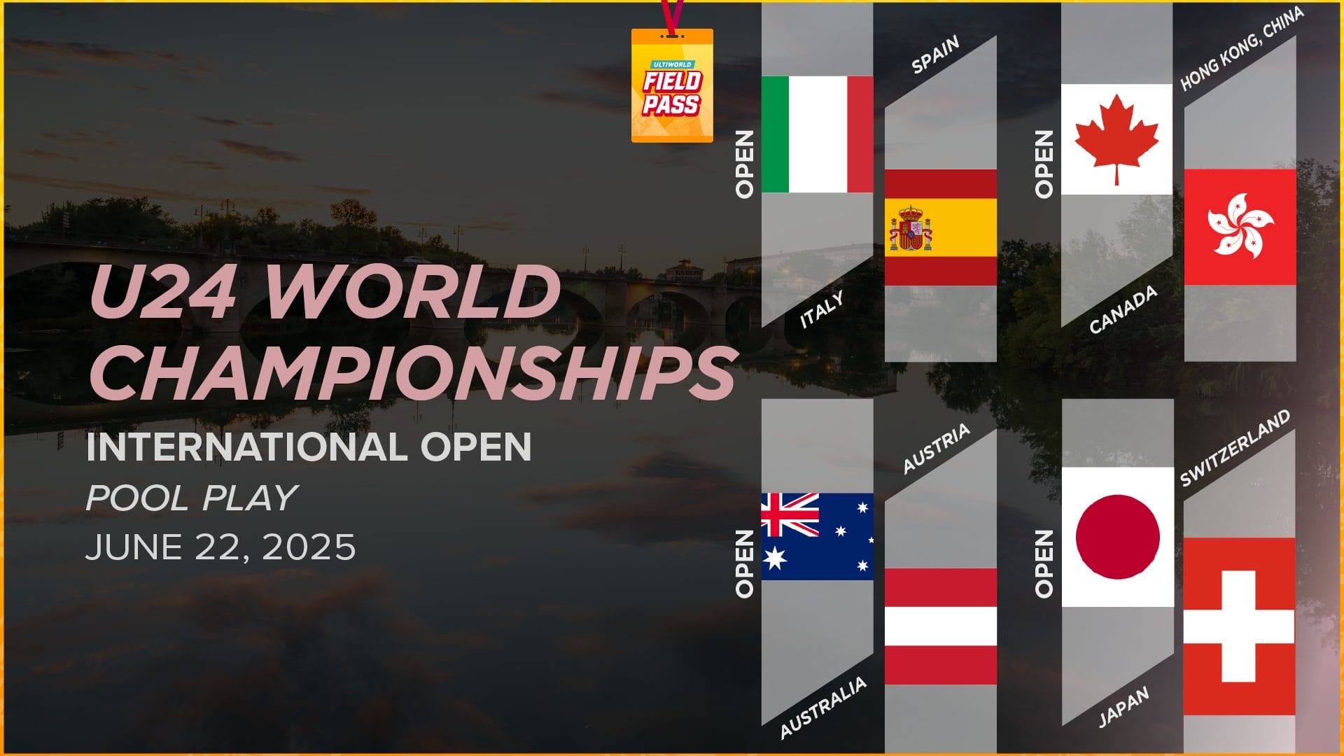 Field Pass Sunday Round 1 - 2025 Under-24 World Championships (U24 Open ...