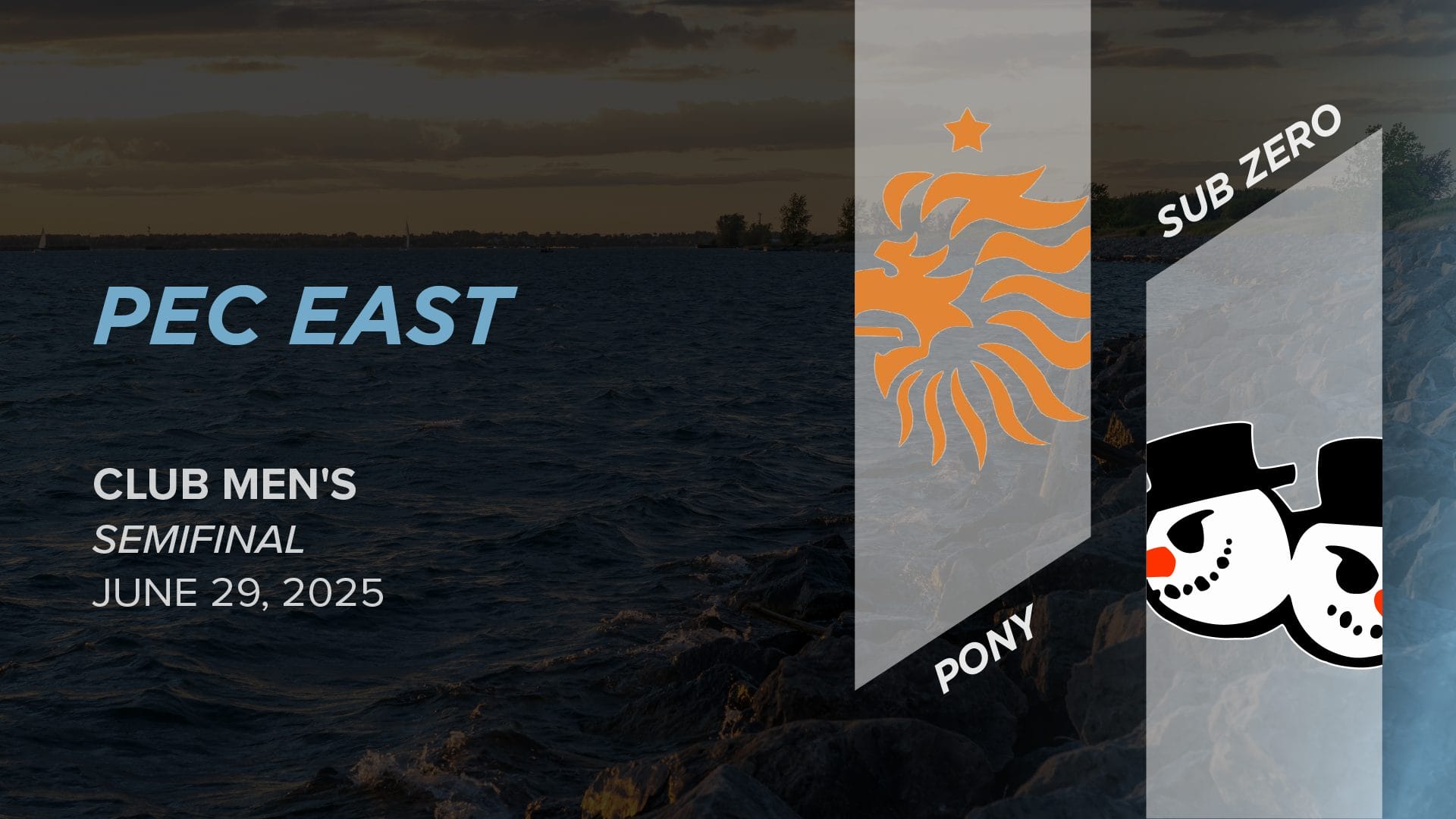 PoNY vs. Sub Zero (Men's Semifinal) - 2025 Pro-Elite Challenge East ...