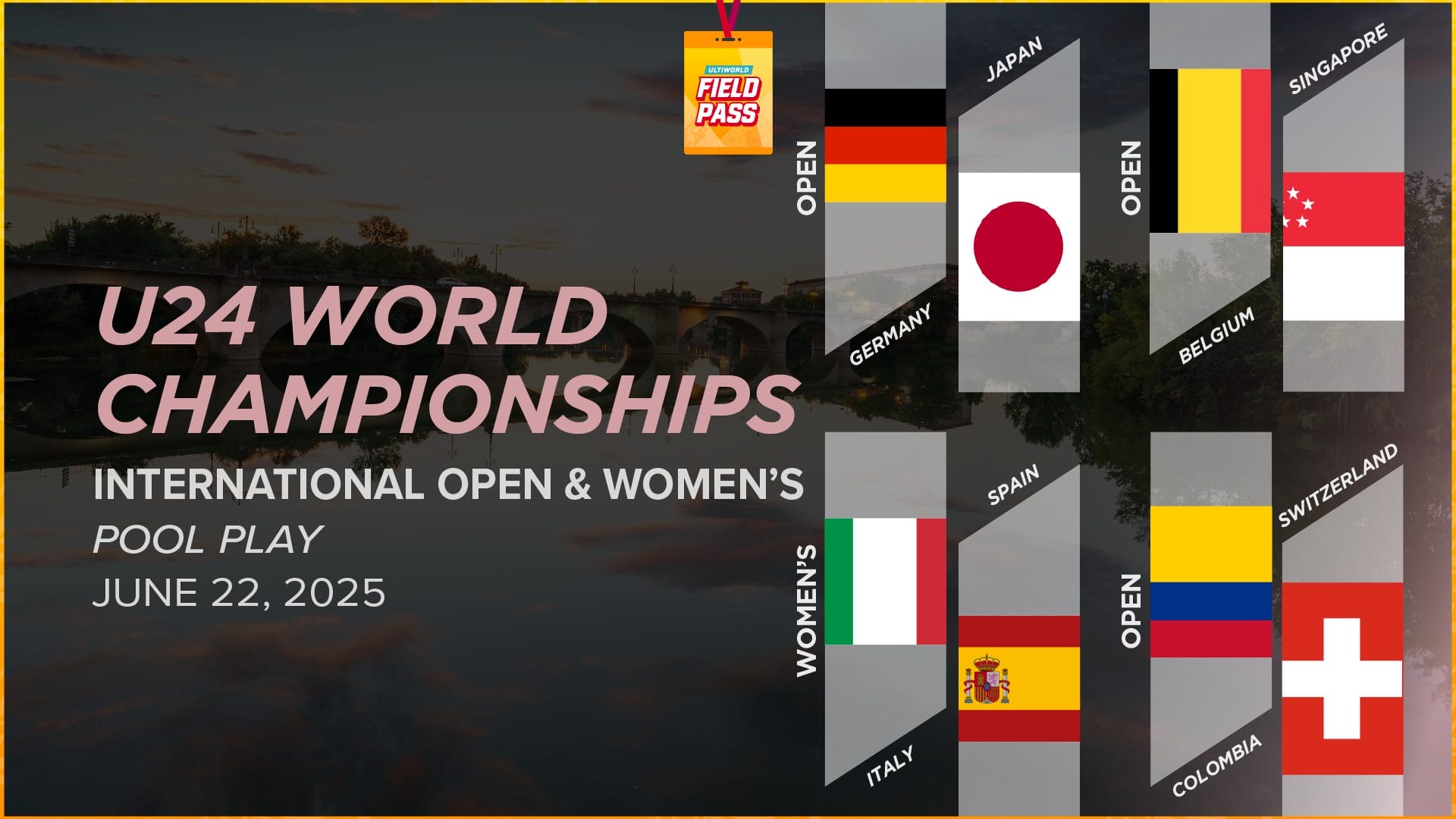Field Pass Sunday Round 3 - 2025 Under-24 World Championships - Ultiworld
