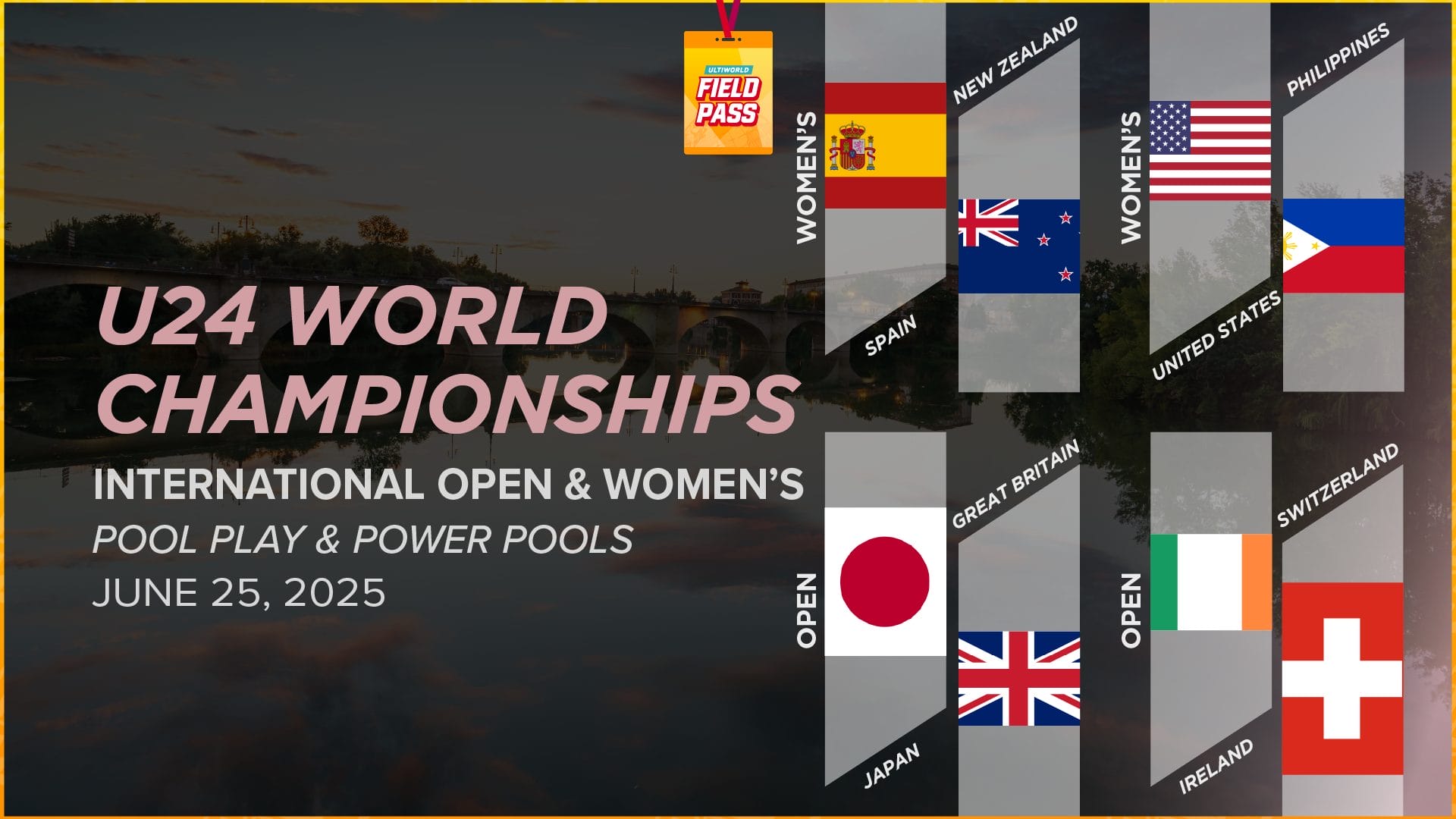 Field Pass Wednesday Round 2 - 2025 Under-24 World Championships ...