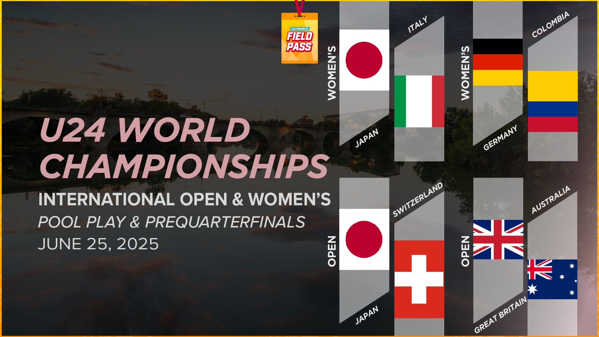 Field Pass Wednesday Round 3 - 2025 Under-24 World Championships ...