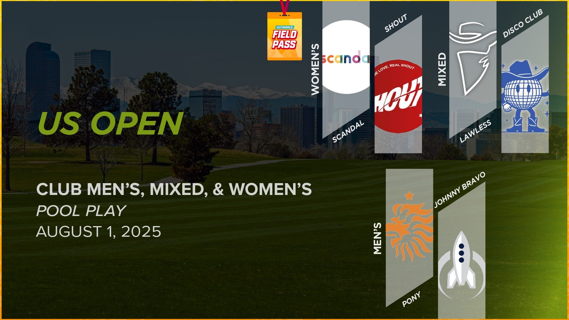 Field Pass Pool Play Round 1 - 2025 US Open - Ultiworld