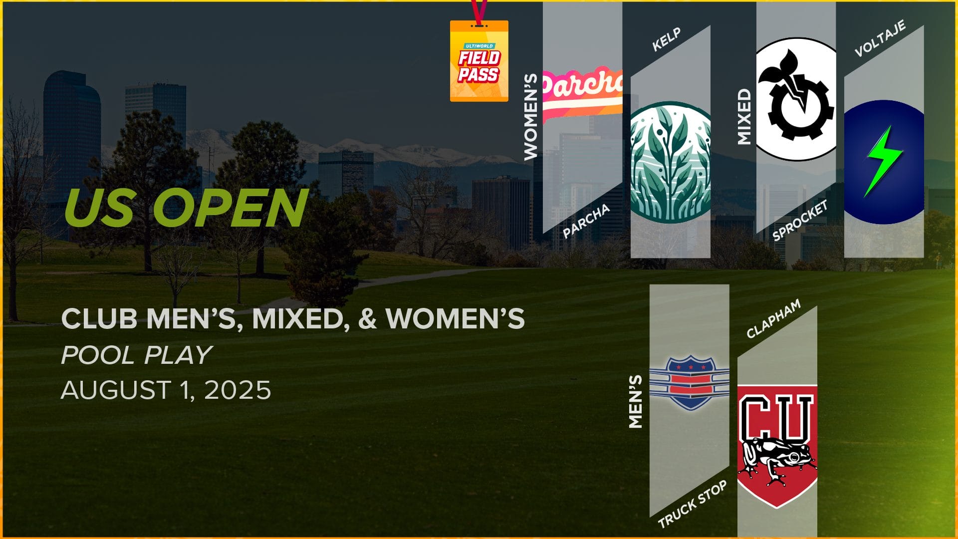 Field Pass Pool Play Round 3 - 2025 US Open - Ultiworld