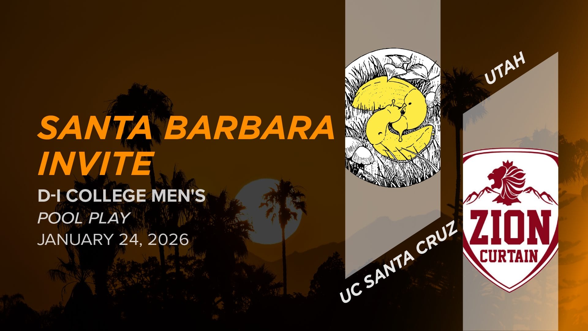 UC Santa Cruz vs. Utah (Men's Pool Play) - Santa Barbara Invite 2026 (D ...
