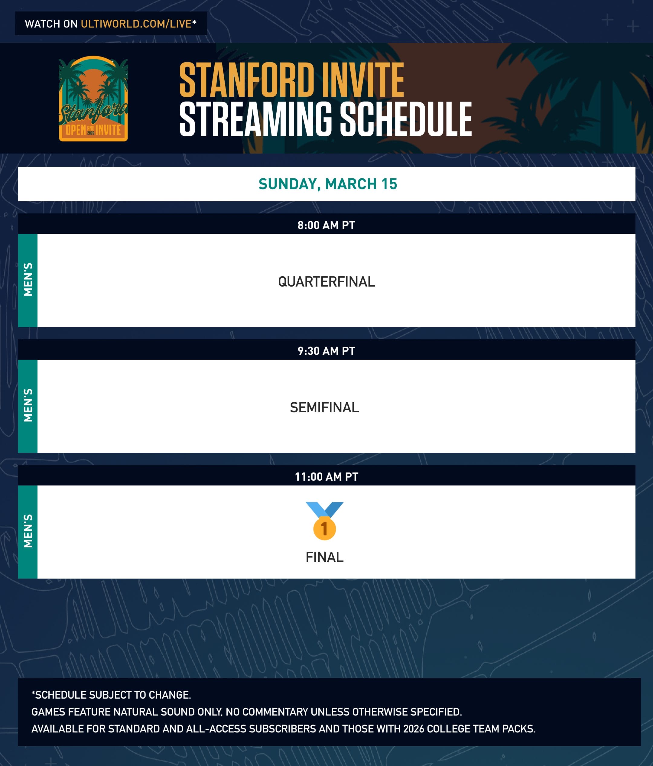 Stanford Invite 2026: How to Watch, Tournament Preview (Men's Division ...