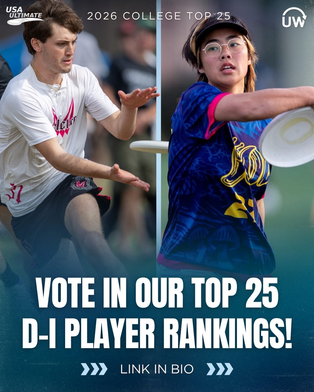 Vote in the Top 25 D-I Players for 2026! - Livewire - Ultiworld
