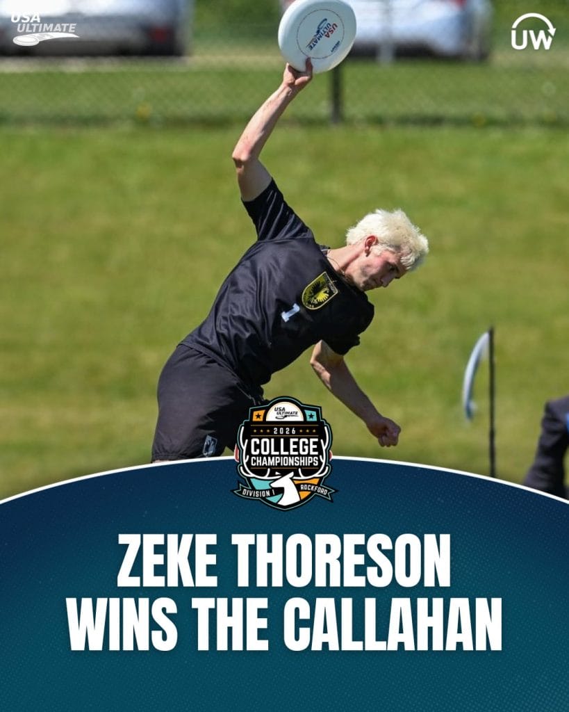 Colorado's Zeke Thoreson Wins the 2026 Callahan Award - Ultiworld